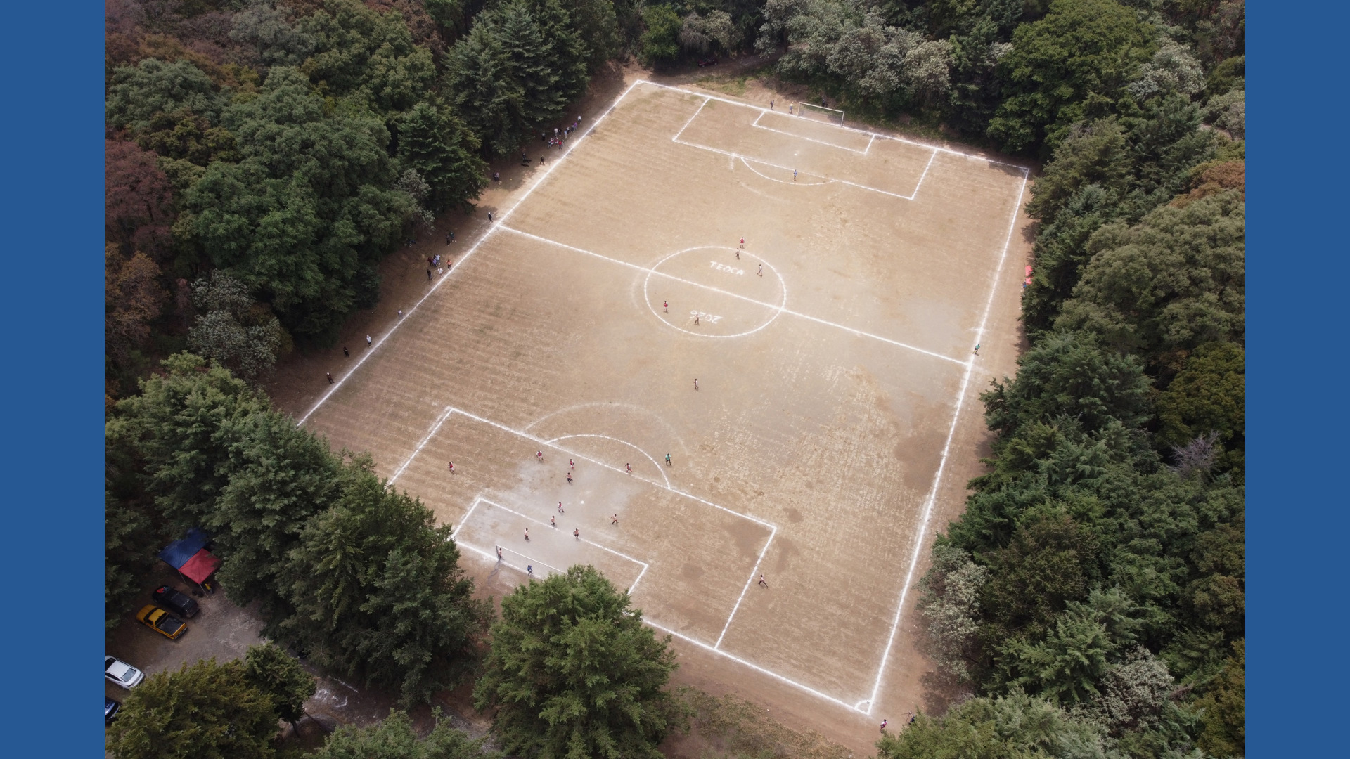 A football league plays in an extinct volcano crater, fiercely guarding ...