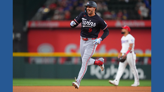 Larnach leads off with homer and Twins go on to 12-2 win to clinch ...