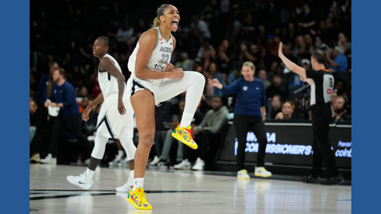 Aces beat the Lynx 100-97 to take the West lead in the Commissioner’s ...