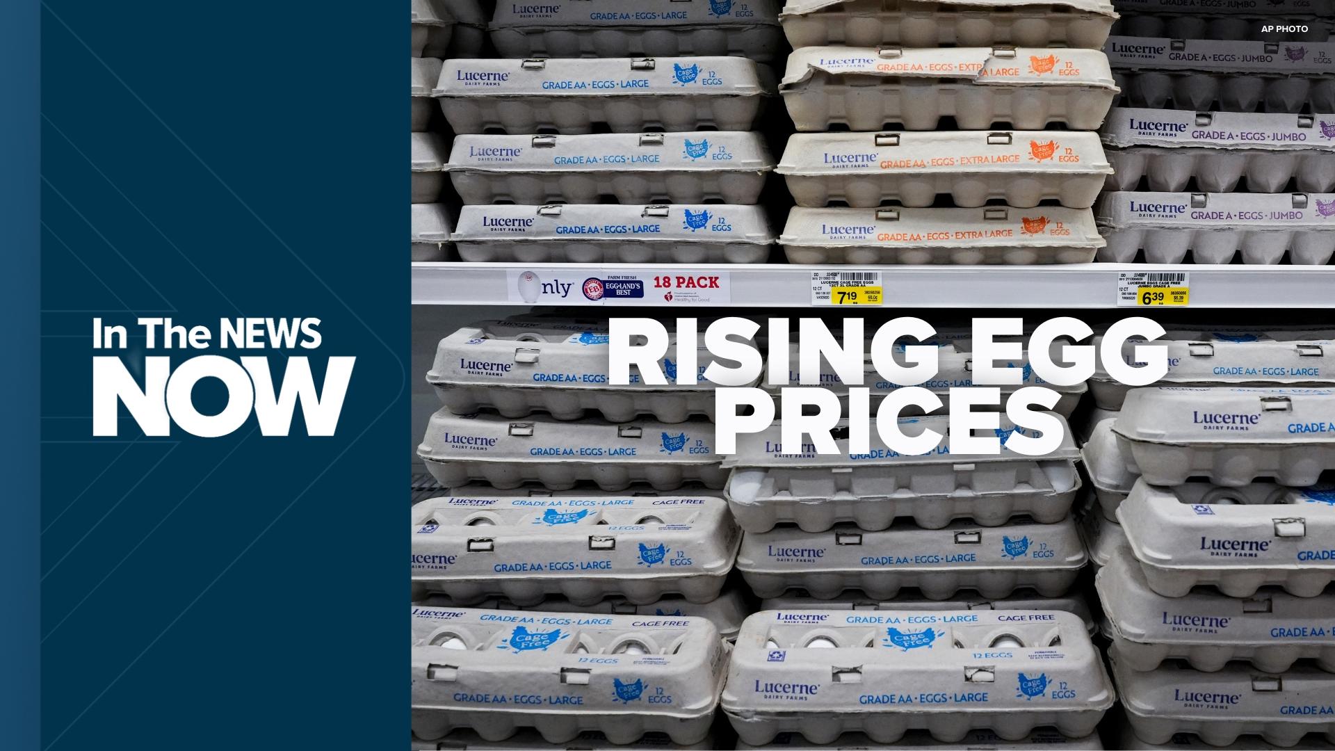 Egg prices hit record highs due to bird flu outbreak, upcoming holiday ...