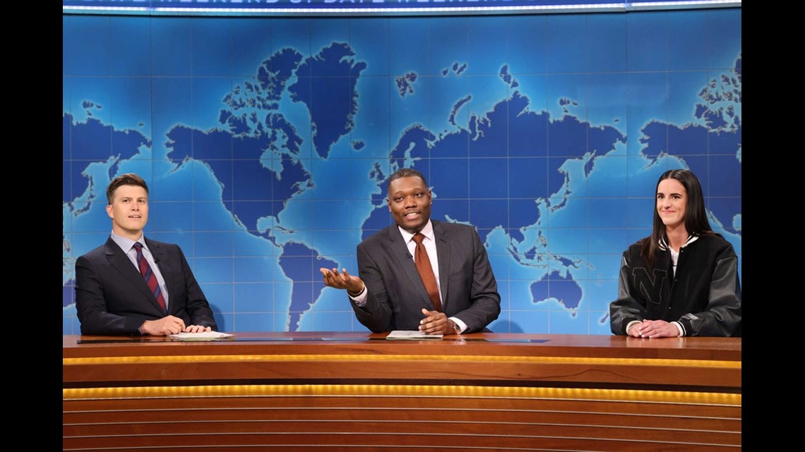 Caitlin Clark Hilariously Roasts Michael Che During Surprise 'SNL' Appearance | kare11.com