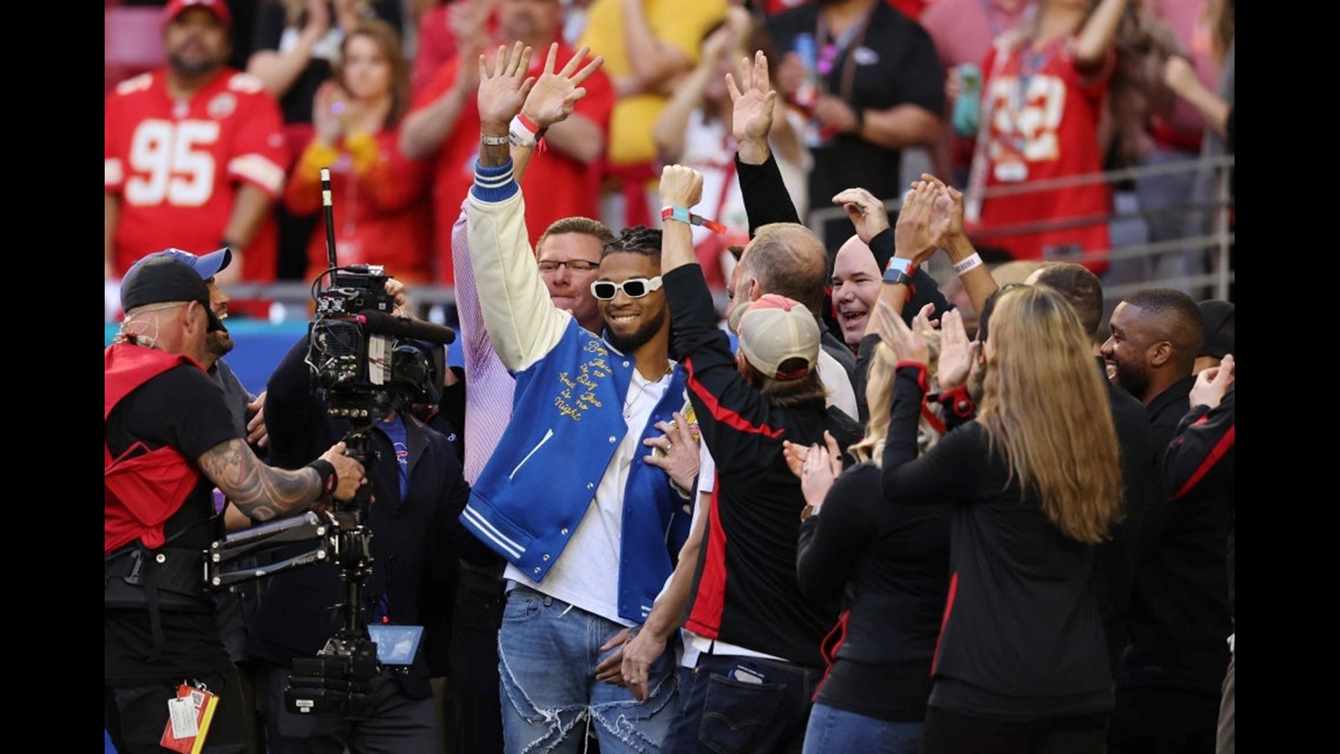 Damar Hamlin Speaks Out on Controversial Super Bowl Crucifix Jacket ...