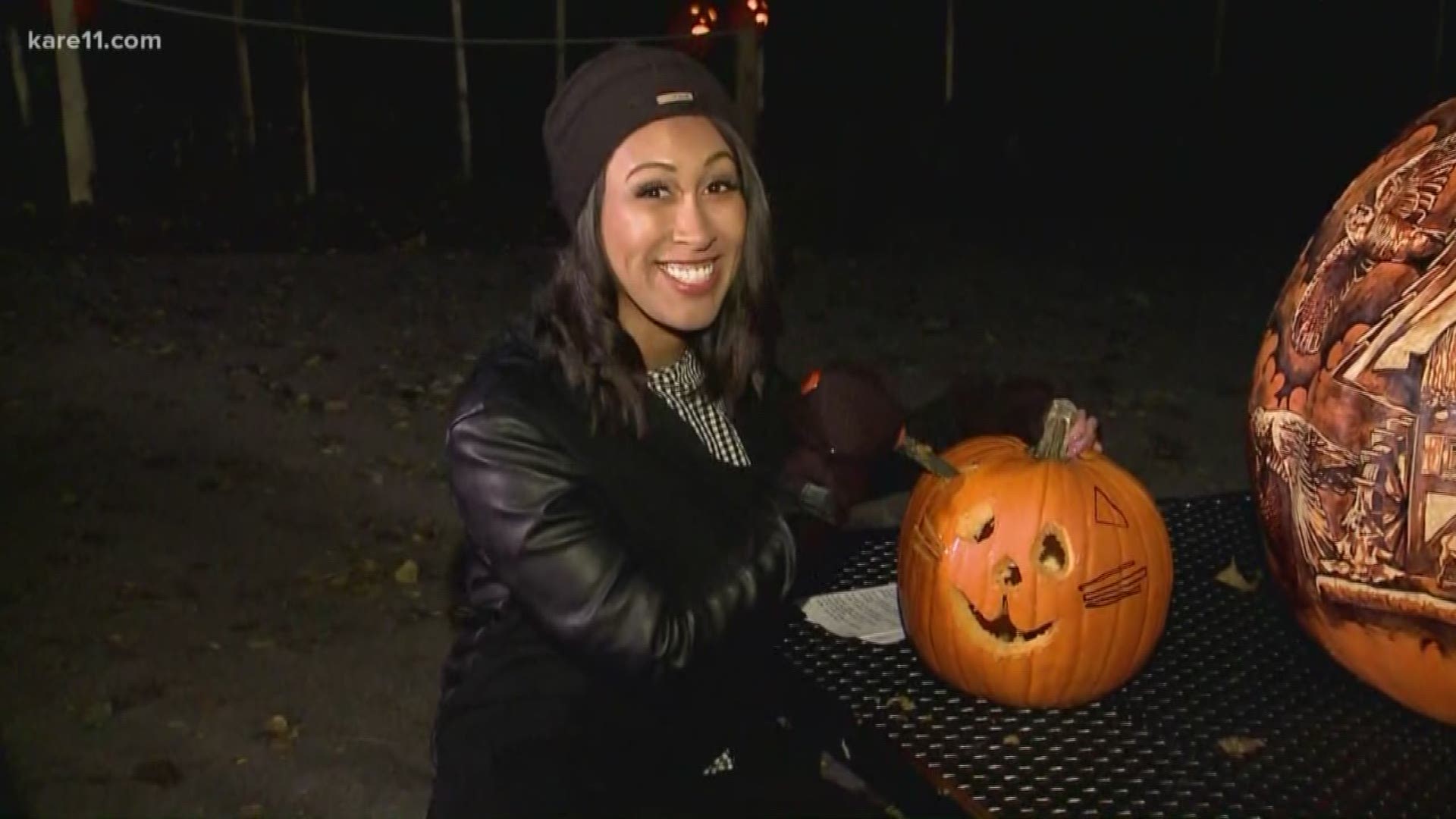 Kiya takes a stab at pumpkin carving | kare11.com