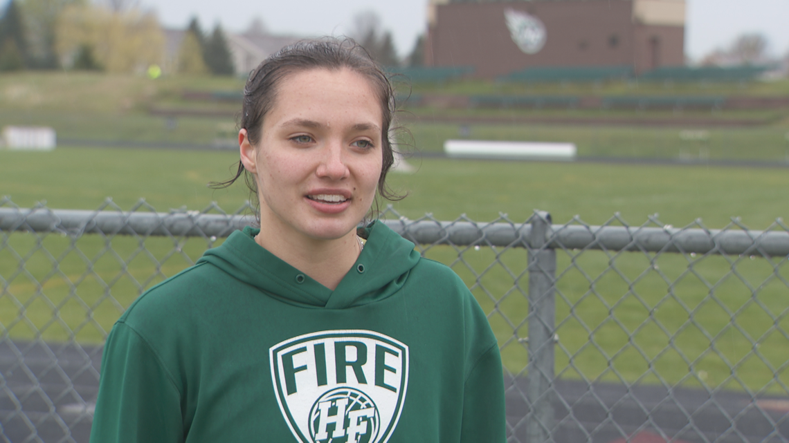 Julia Red Wing competes at high level on the track, in the field ...
