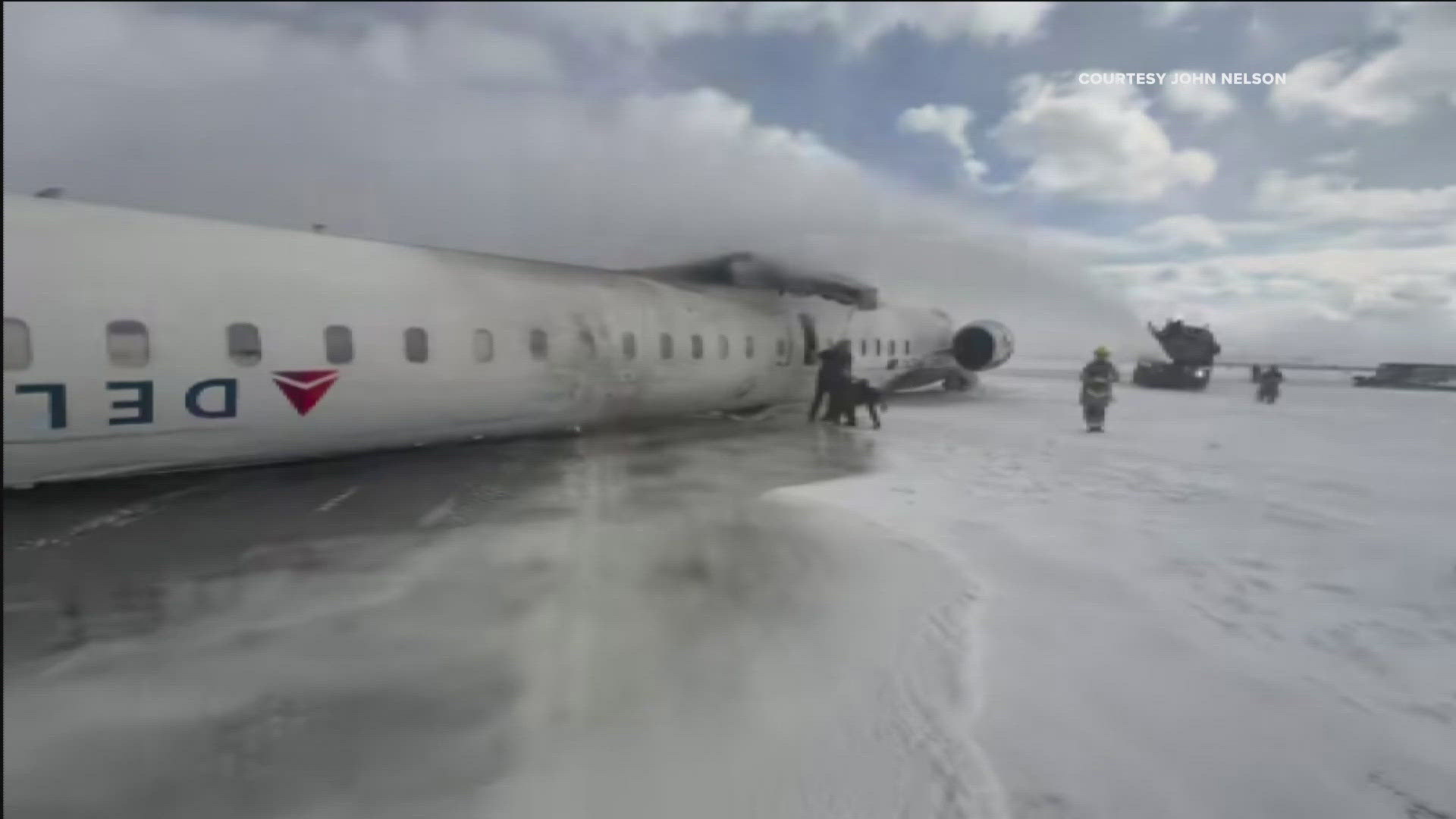 Crash report released for Minneapolis Delta flight that overturned in ...