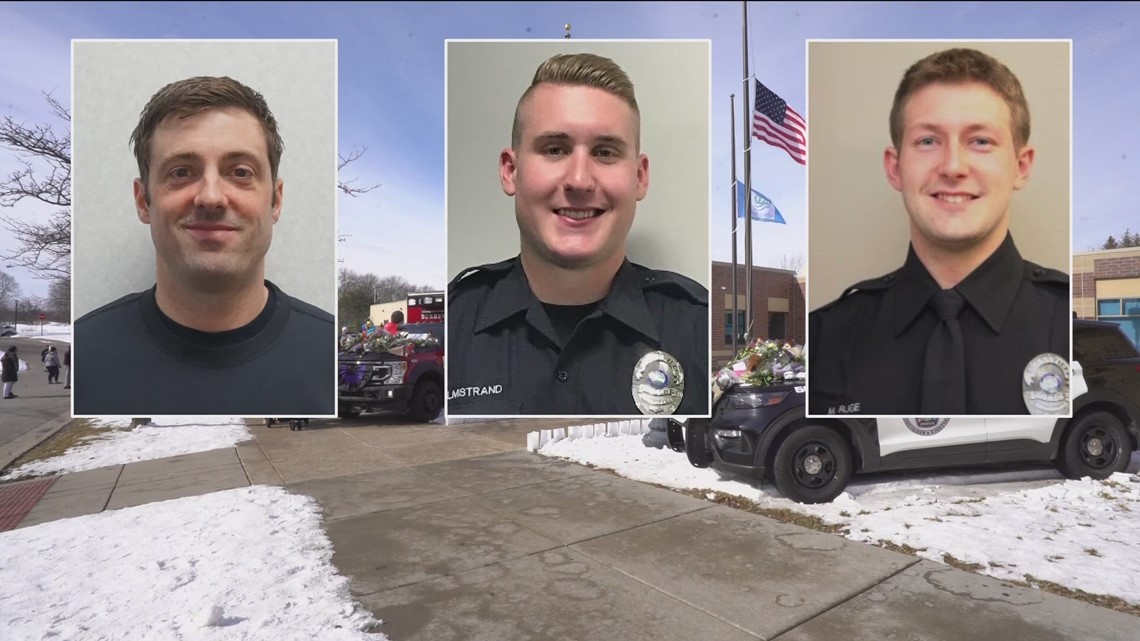 Burnsville Shooting Update: Procession for officers, support for ...