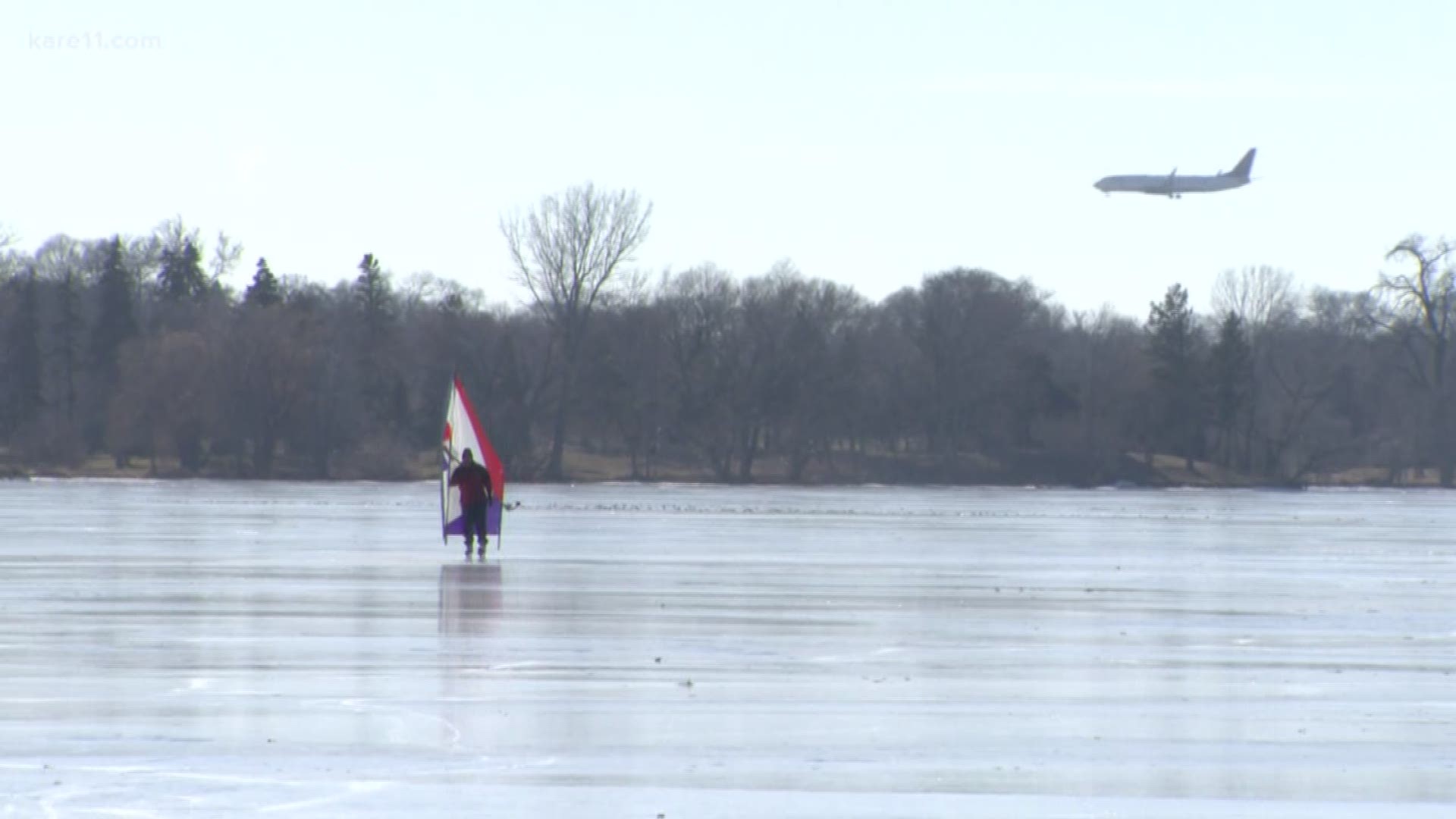 Skate sailing out at Lake Nokomis | kare11.com