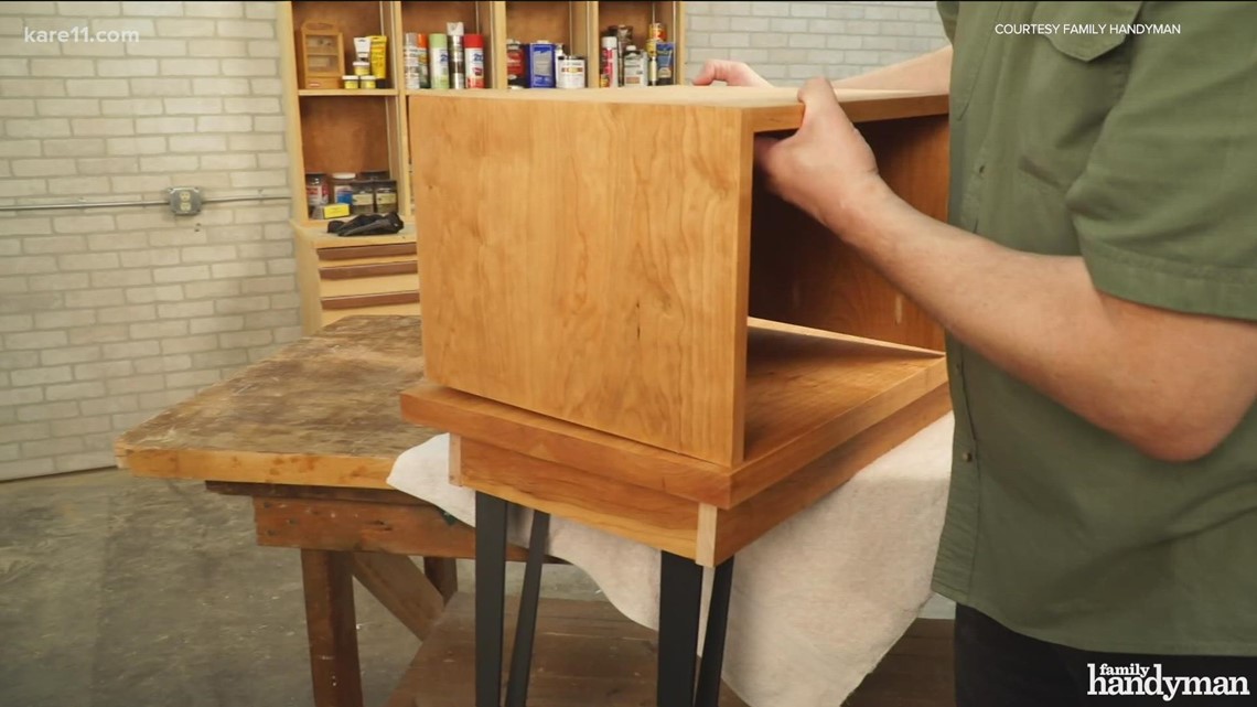 Family Handyman home upgrade projects: DIY faux beams & entryway ...