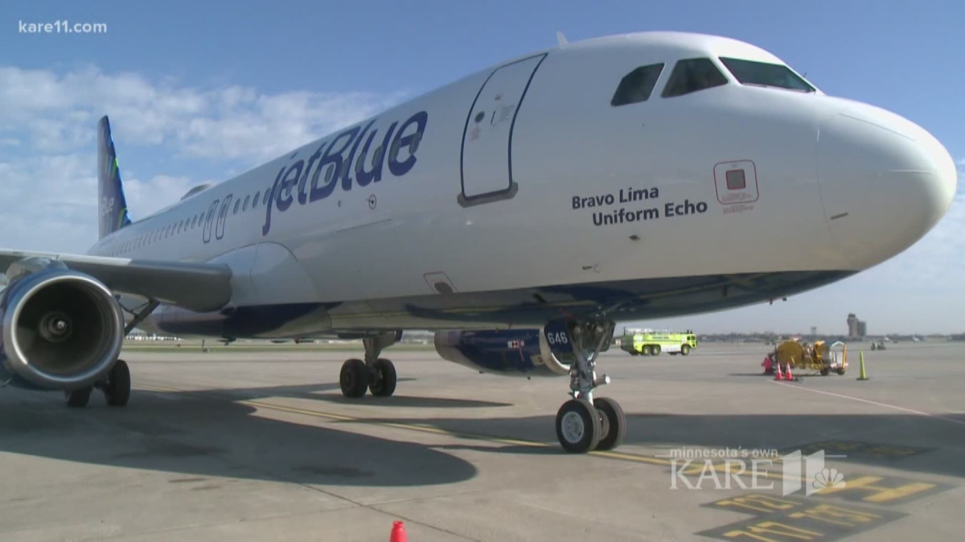 JetBlue celebrates inaugural flight at MSP | kare11.com