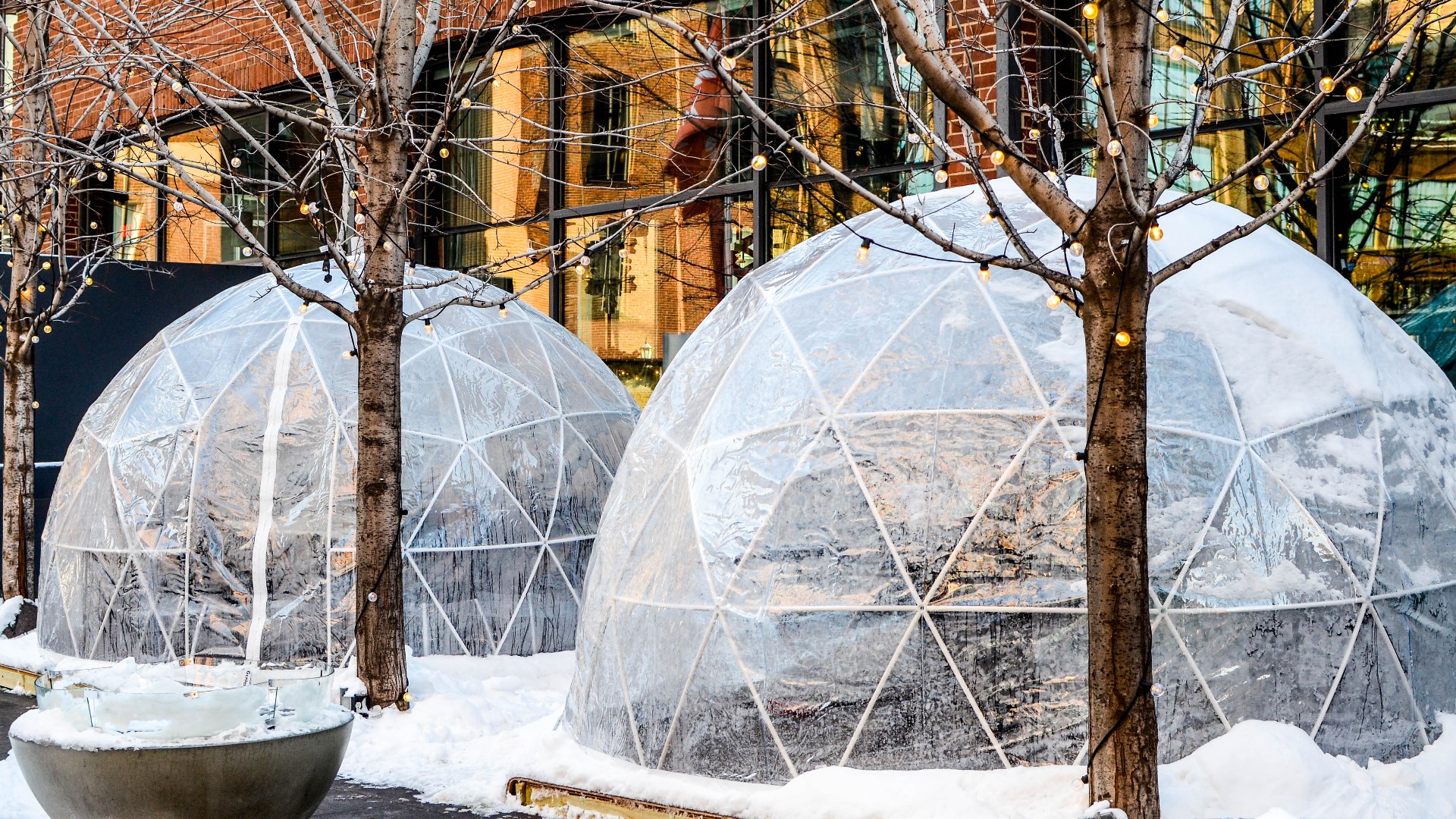 Freehouse winter domes allow you to sit on the patio all winter ...