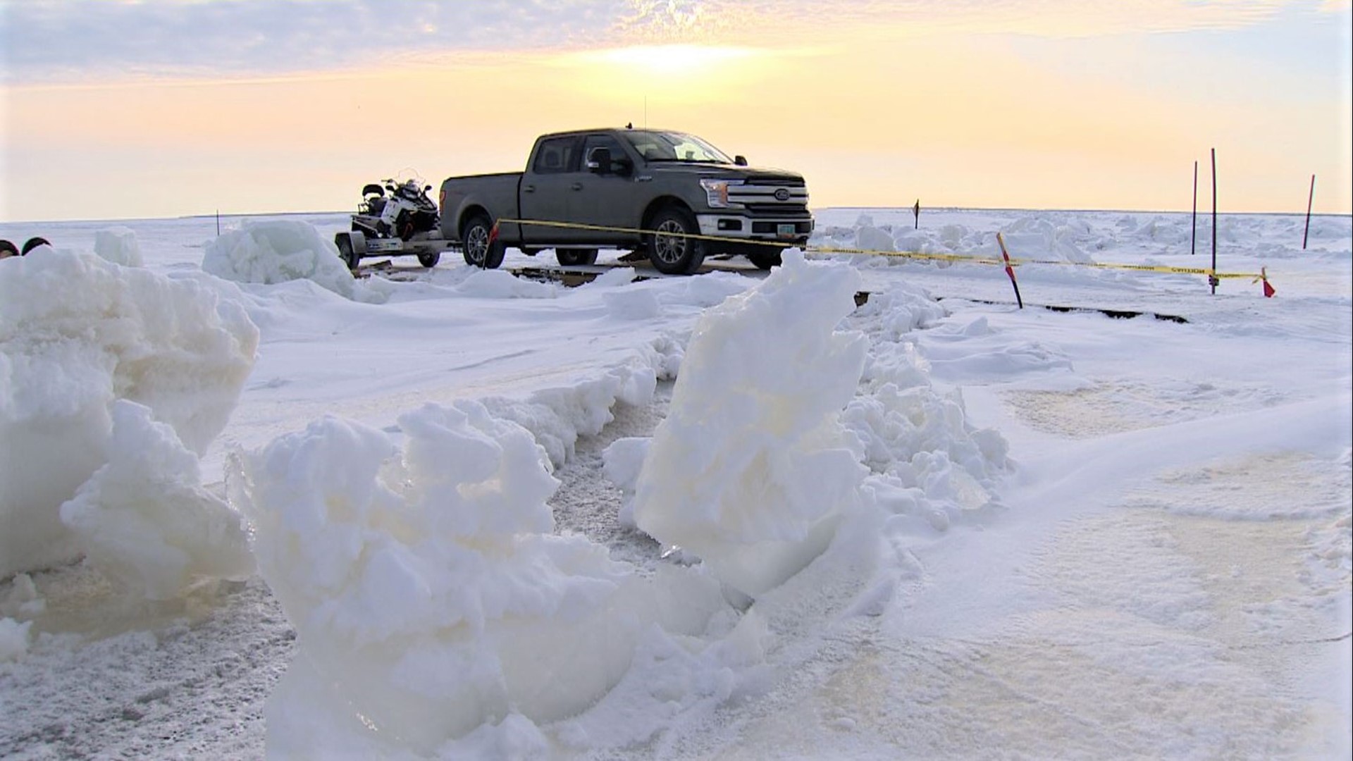 NW Angle Guest Ice Road Gains National Audience - Lake of the Woods