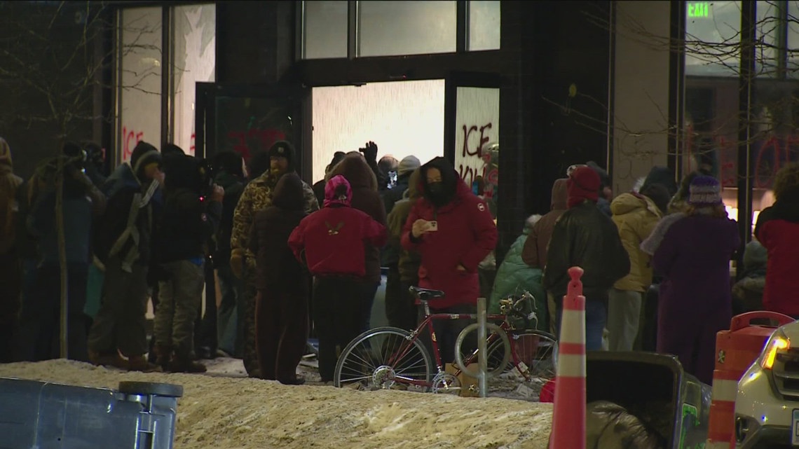 Minnesota State Patrol responds to anti-ICE protest at Minneapolis ...