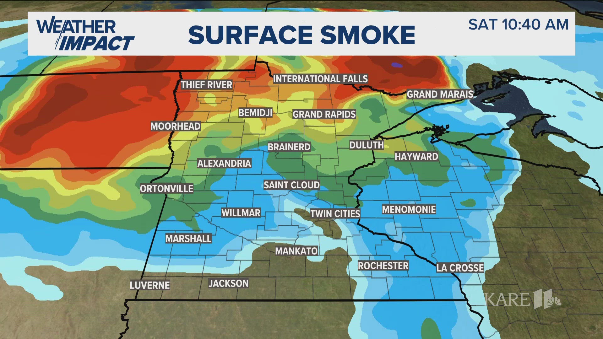 Air quality alert issued in all of Minnesota this weekend | kare11.com