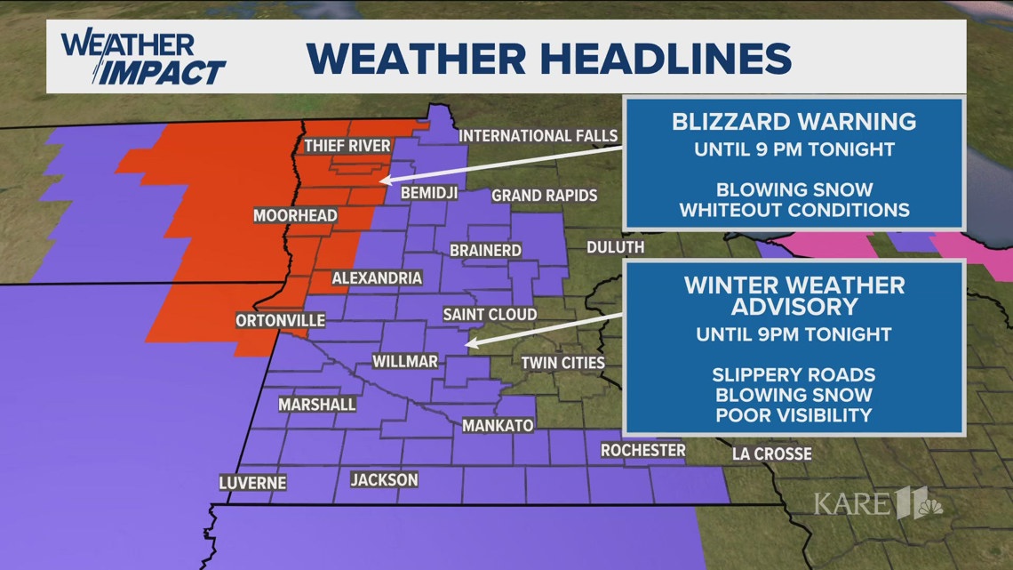 WEATHER: Blustery, cold and more snow on the way for Sunday | kare11.com