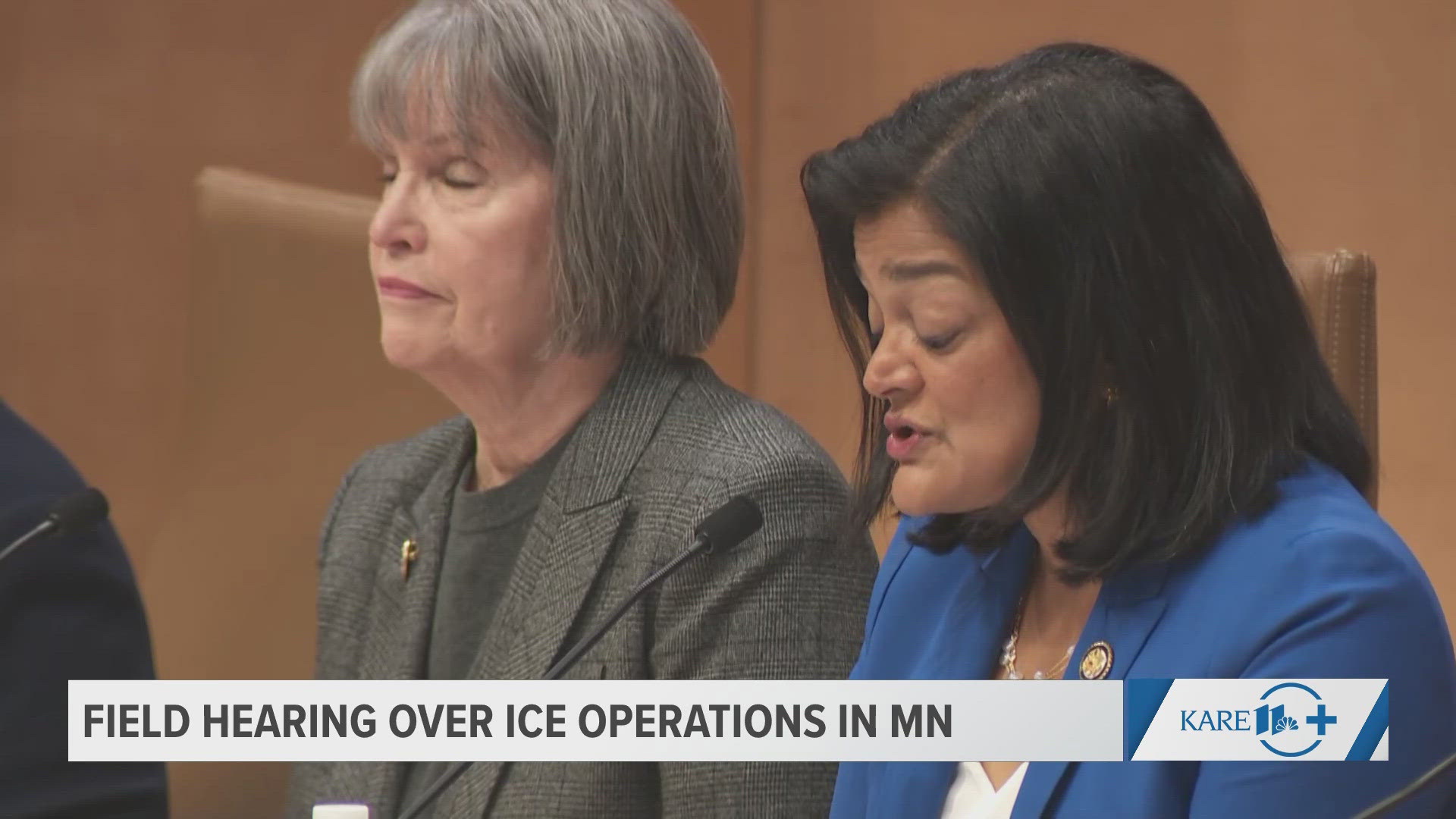 Moment of silence for Renee Nicole Good at Minnesota ICE hearing ...