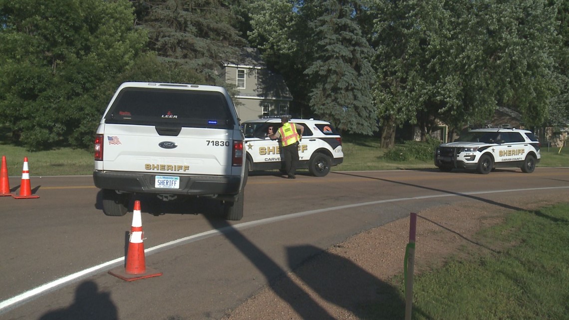 Motorcyclist hit by stray bullet near Carver | kare11.com