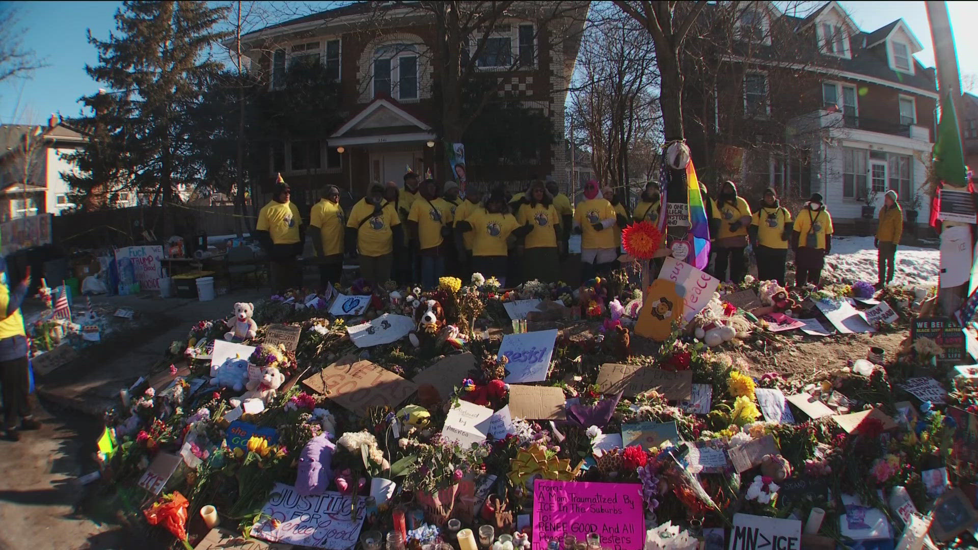Amid pain, neighbors find comfort in community following the killing of ...