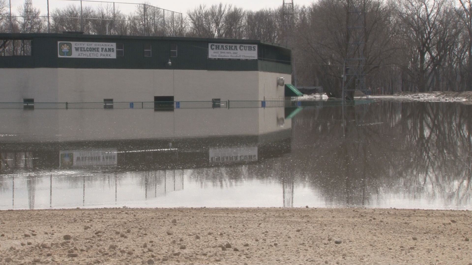 Chaska intentionally floods baseball field | kare11.com