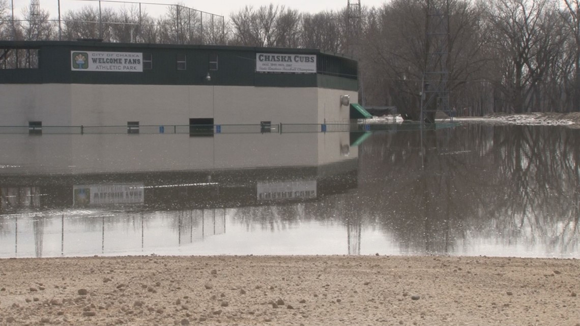 Chaska intentionally floods baseball field | kare11.com