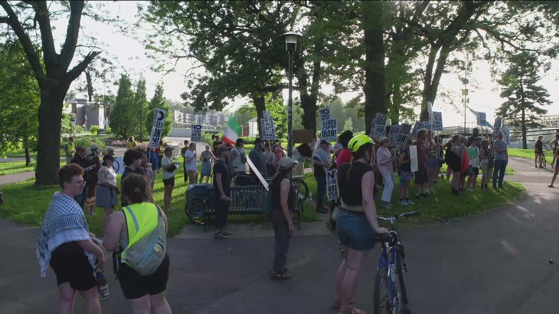 'No War with Iran' protest held in Minneapolis | kare11.com
