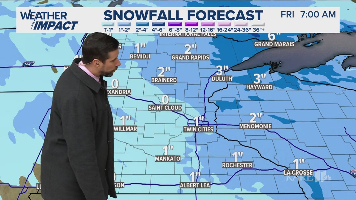 Weather Impact Alert for snow Thursday through Friday | kare11.com