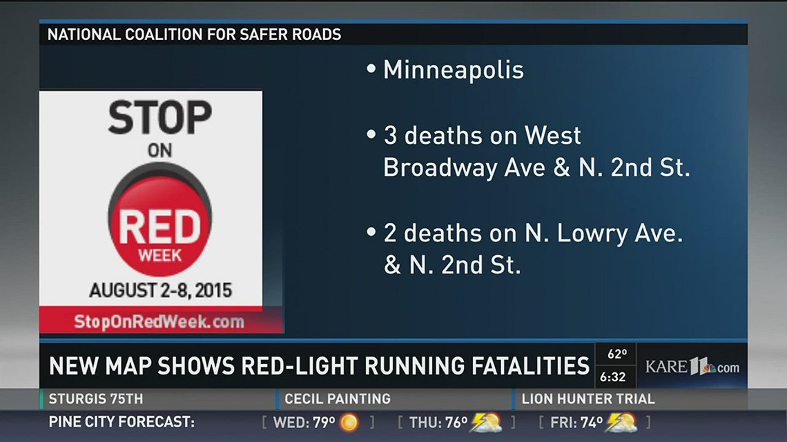 New map showcases red-light running fatalities | kare11.com