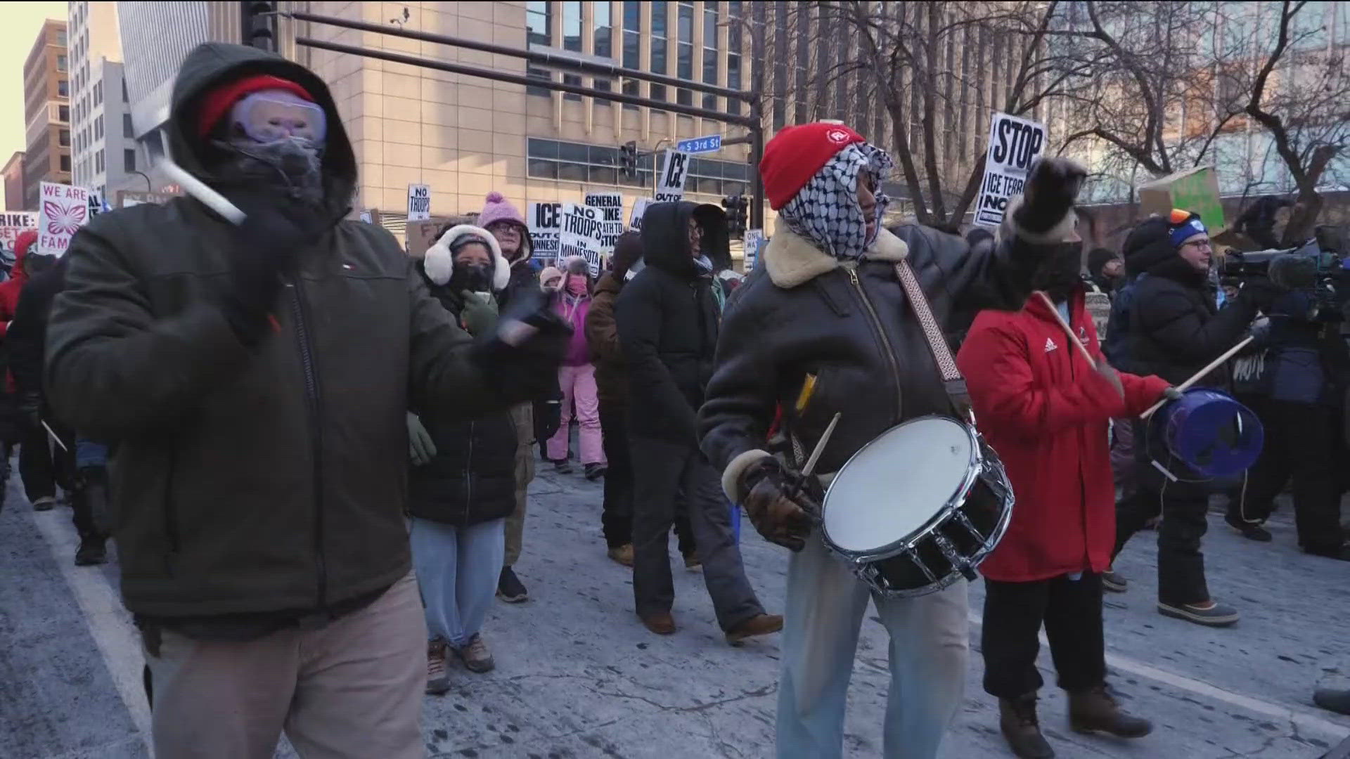 Thousands protest ICE in downtown Minneapolis | kare11.com