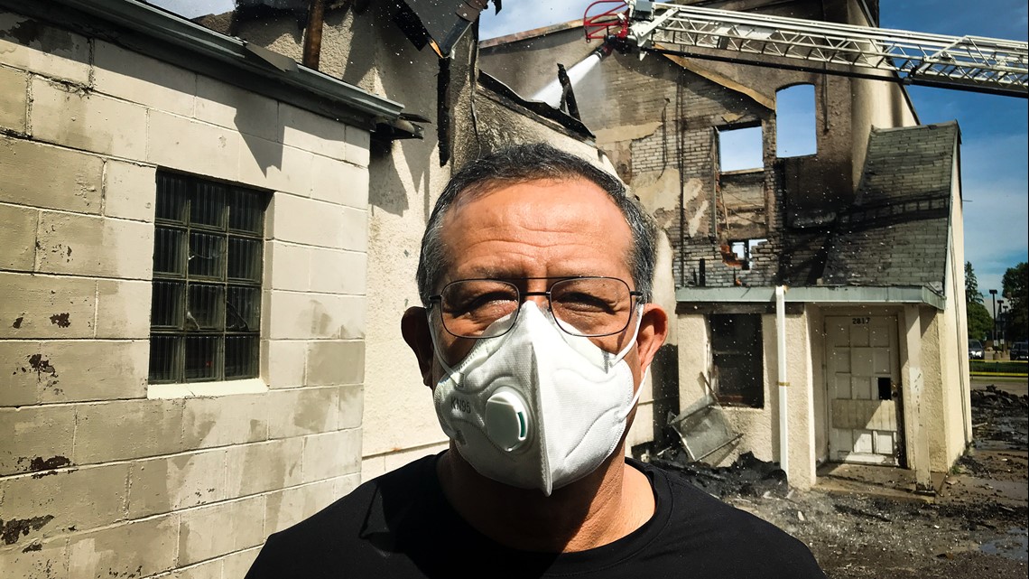 MPD Third Precinct burns as George Floyd protests continue | kare11.com