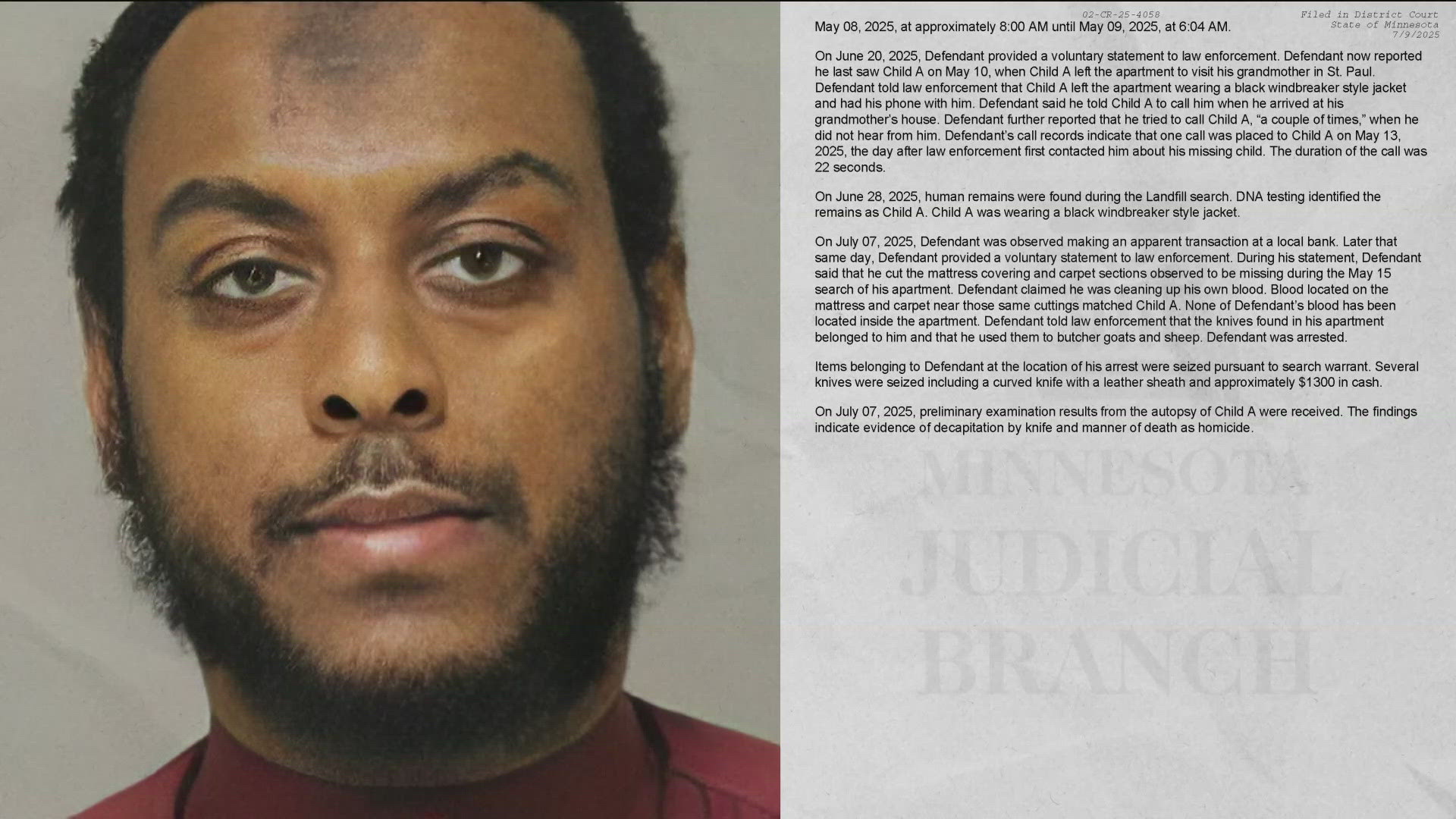 Jordan Collins charged with son Manny's murder | kare11.com