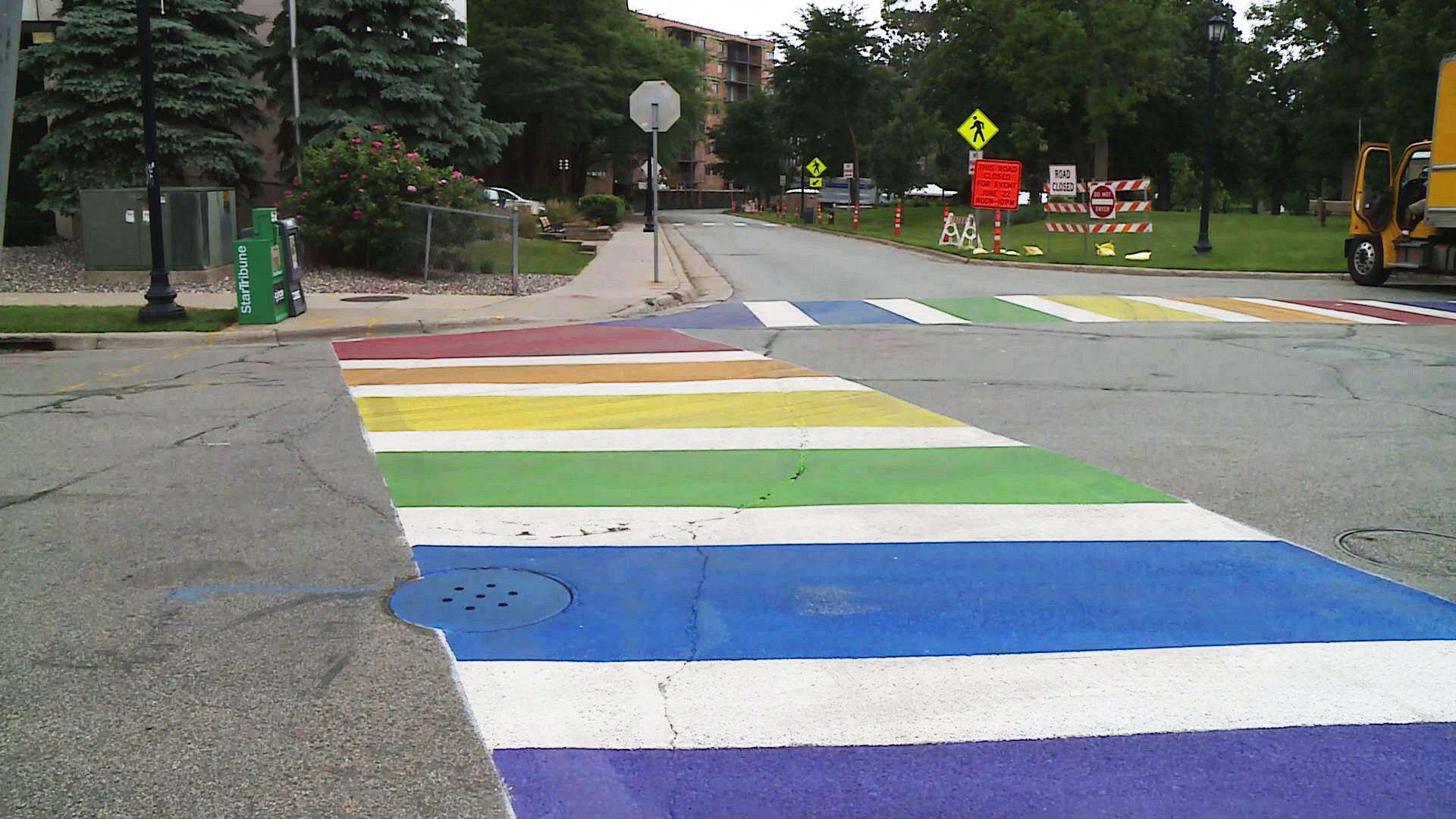 Colorful crosswalks for Twin Cities Pride Festival | kare11.com
