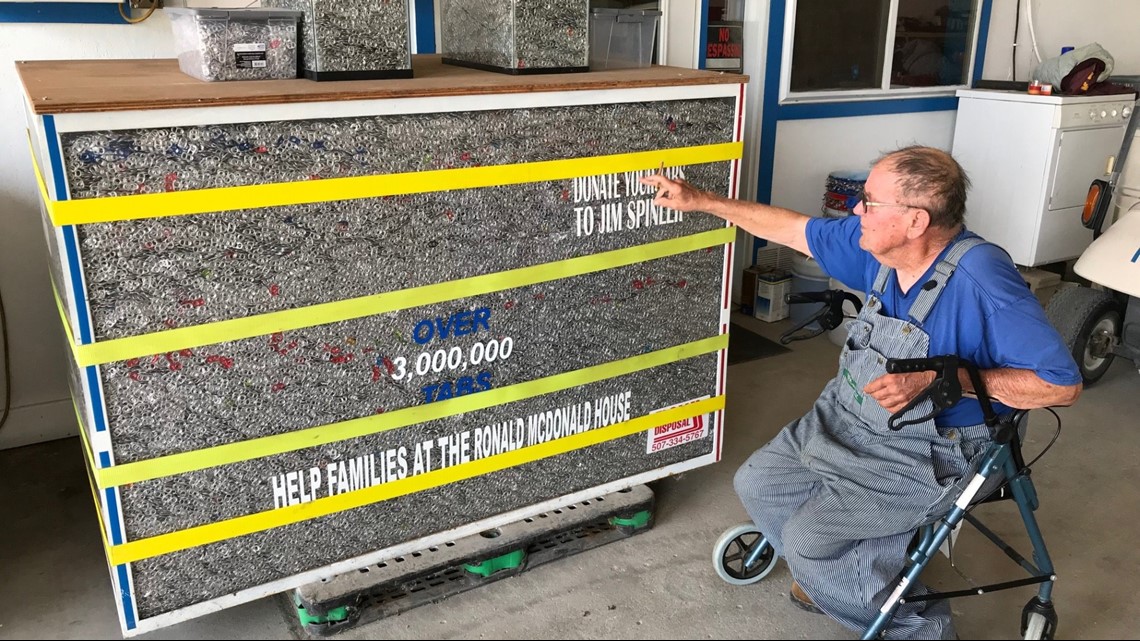 Life spent cleaning town: Man collects 3 million pop tabs | kare11.com