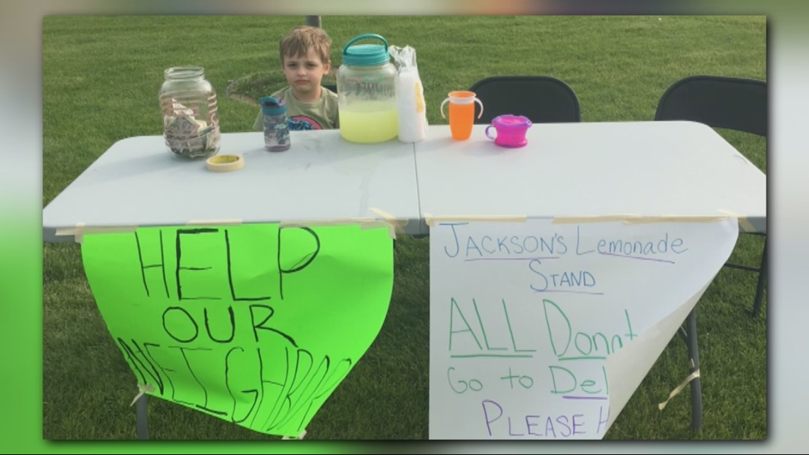 5-year-old's lemonade stand helps neighbors after fire | kare11.com