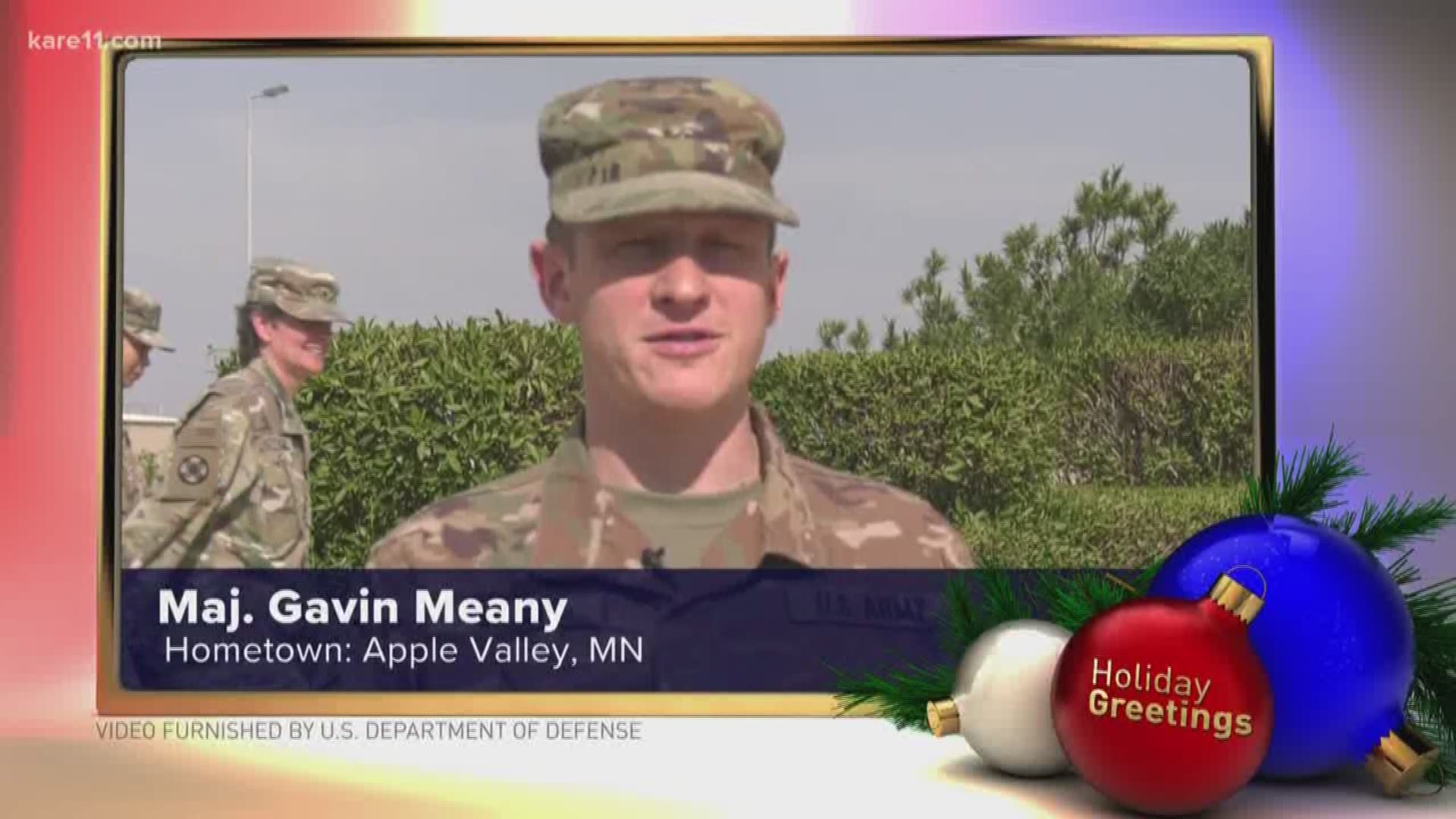 Holiday Greetings: Maj. Gavin Meany | kare11.com