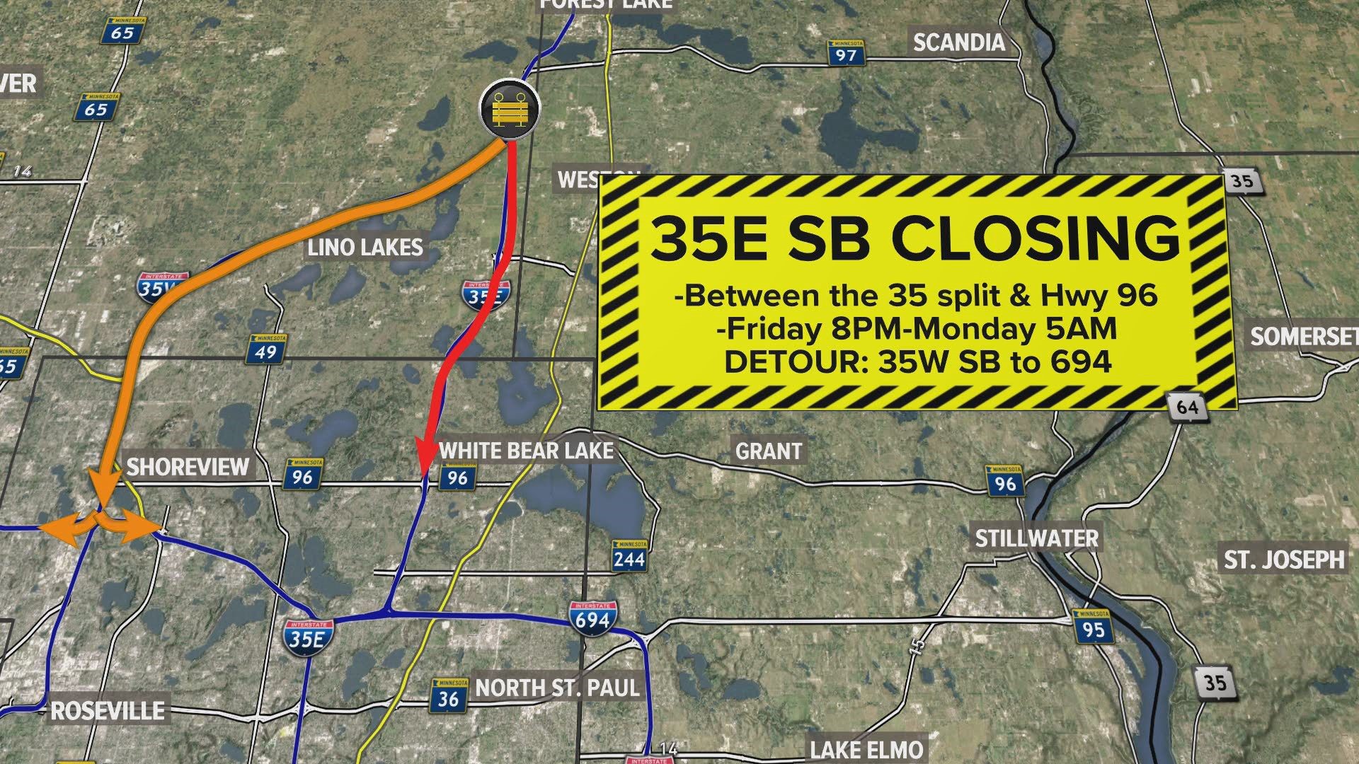 Major road closures could slow down your weekend | kare11.com