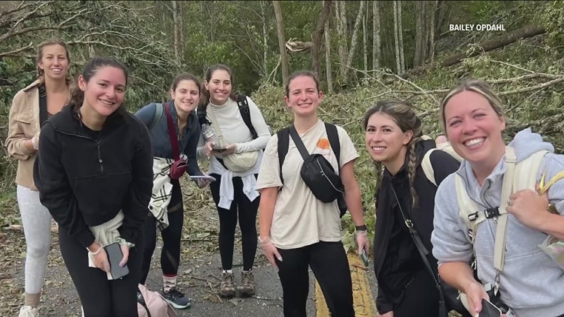 Minnesotan in North Carolina for bachelorette party hikes down mountain ...