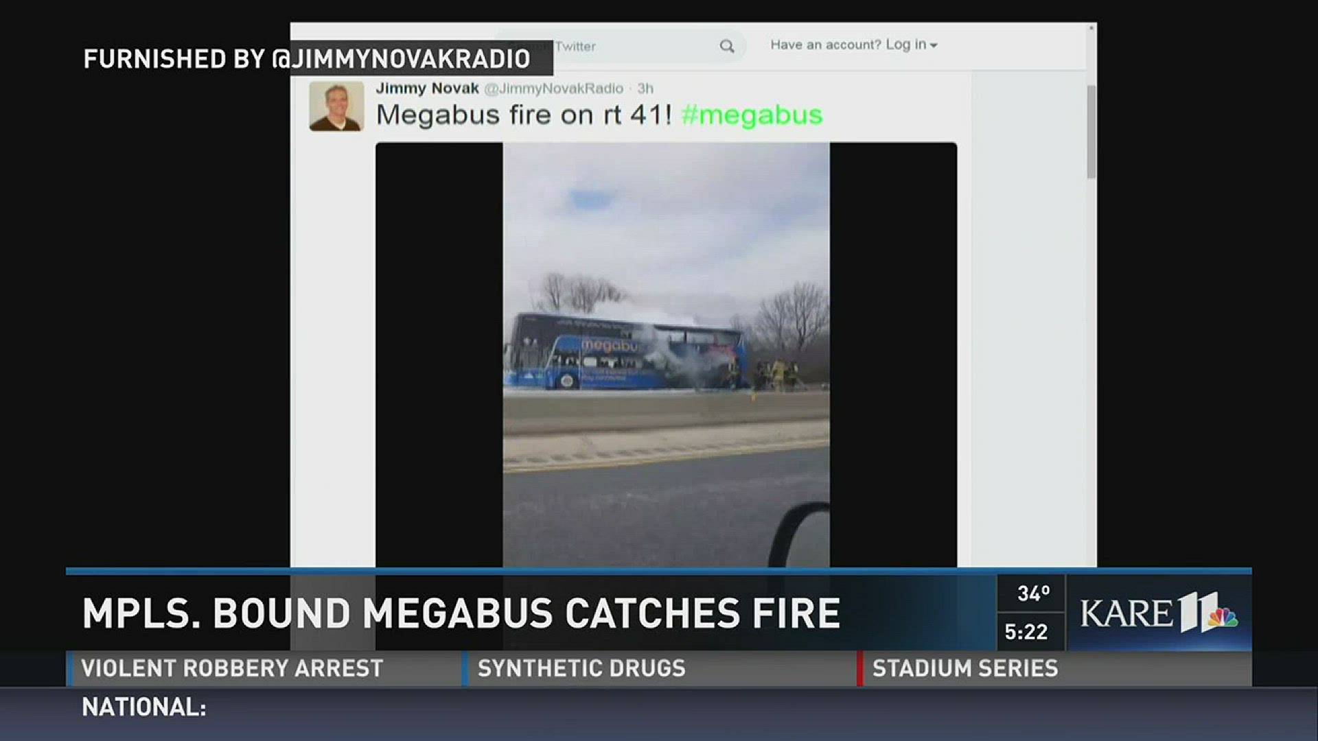 Mpls.-bound Megabus catches fire outside of Chicago; no injuries ...