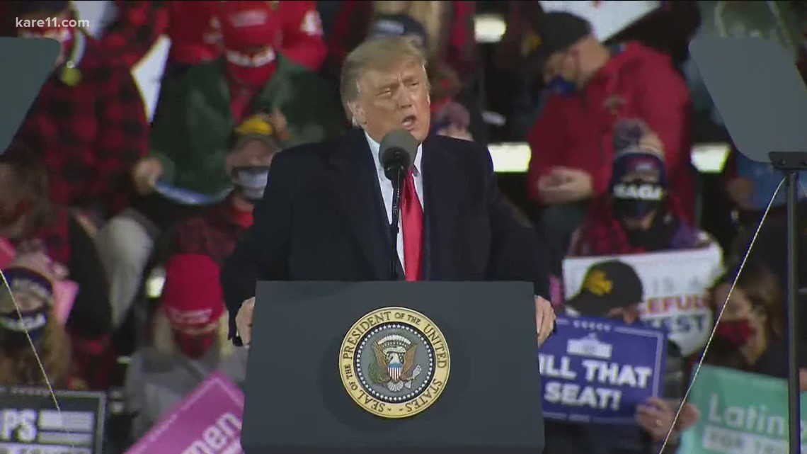 President Trump lands in Minnesota for fundraiser, rally | kare11.com