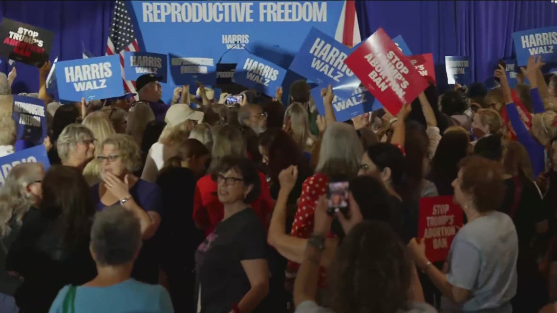 Harris campaign kicks off reproductive rights tour in Florida | kare11.com