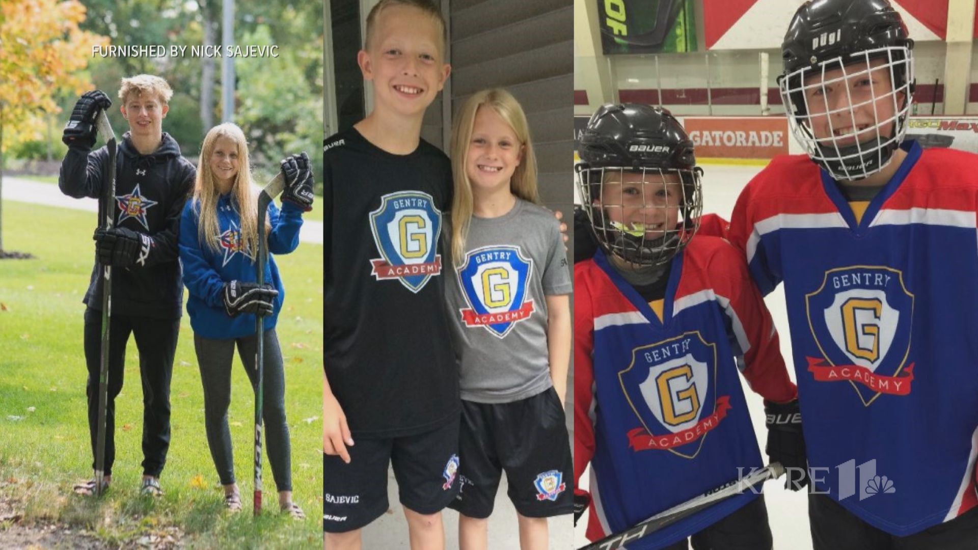 Siblings lead Gentry Academy to state in boys, girls hockey | kare11.com