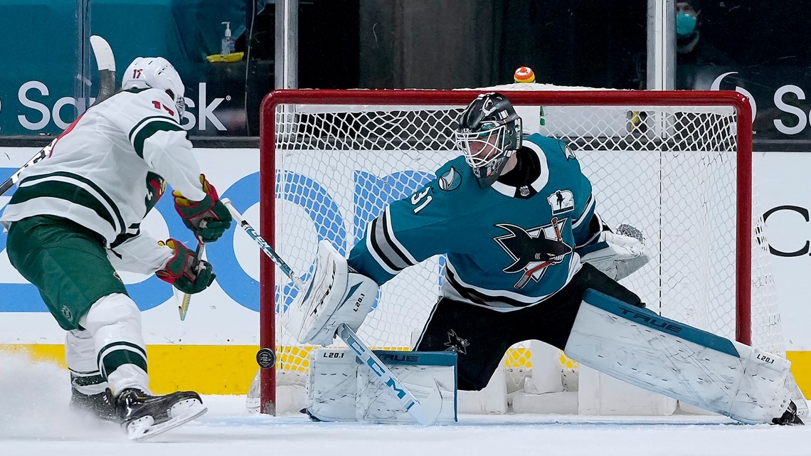 Wild clinch playoffs with 6-3 win over Sharks | kare11.com