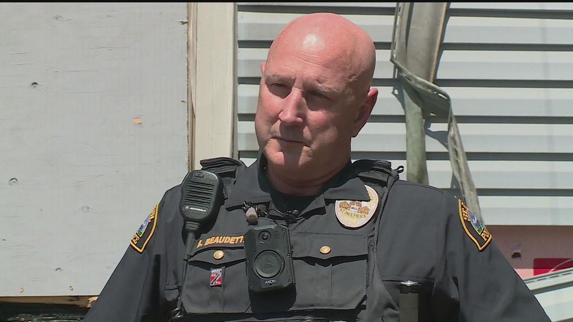 St. Paul police officer goes inside a house fire to save four kids ...