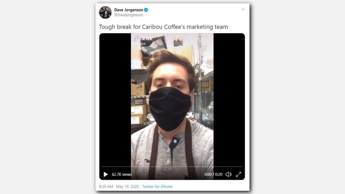 Tik Tok Video Shows Caribou Employee Removing Sleeves