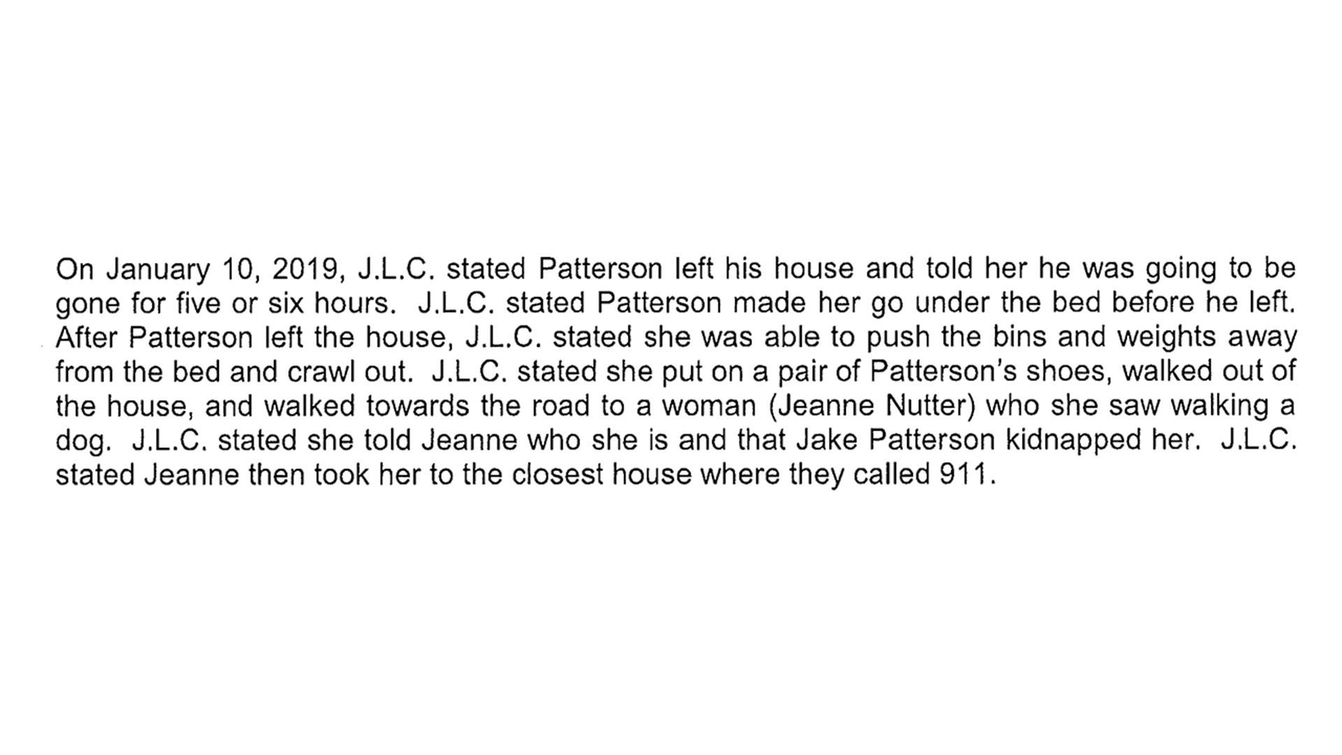 Complaint: Patterson chose Jayme Closs at random after seeing her get ...