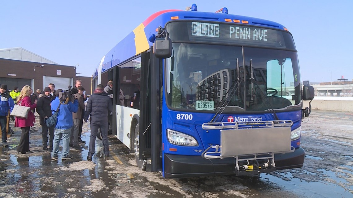 Metro Transit welcomes first all-electric bus | kare11.com