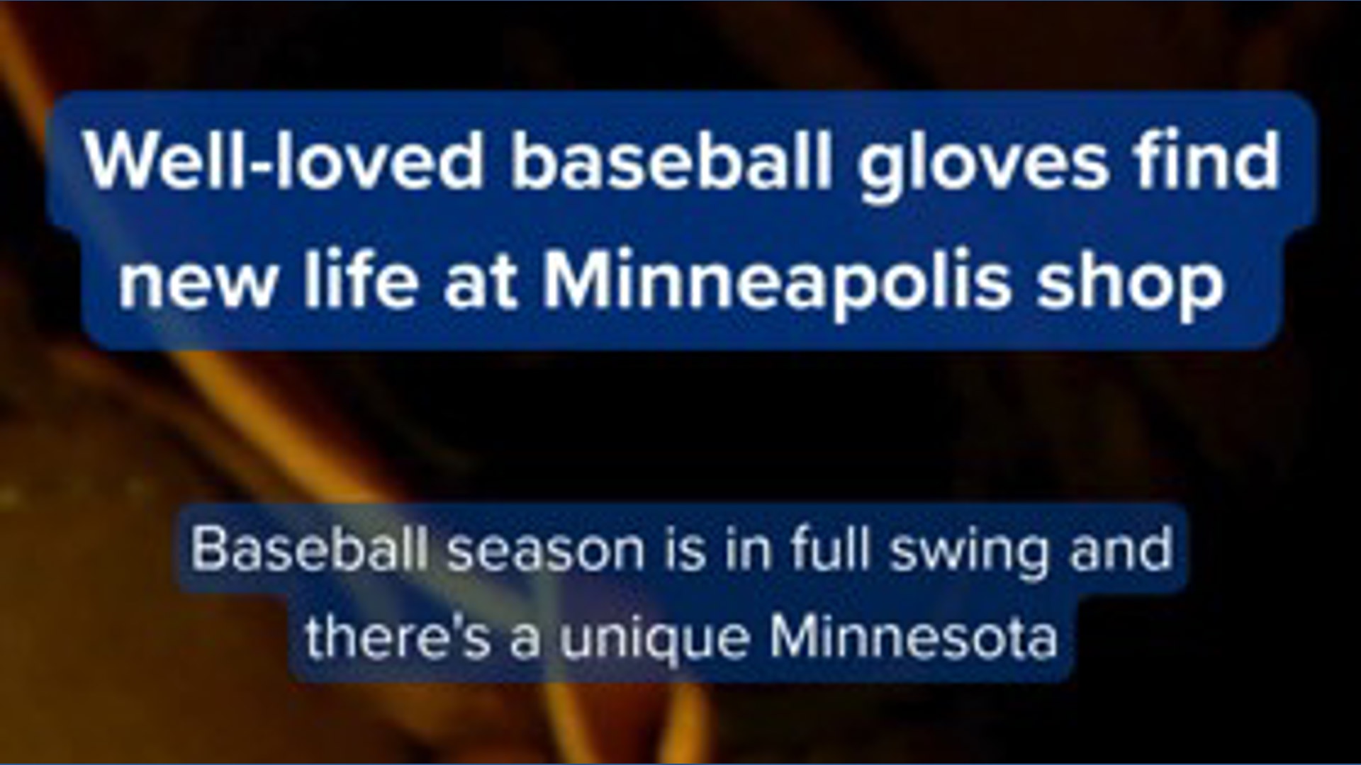Behind the Business: D&J Glove Repair | kare11.com