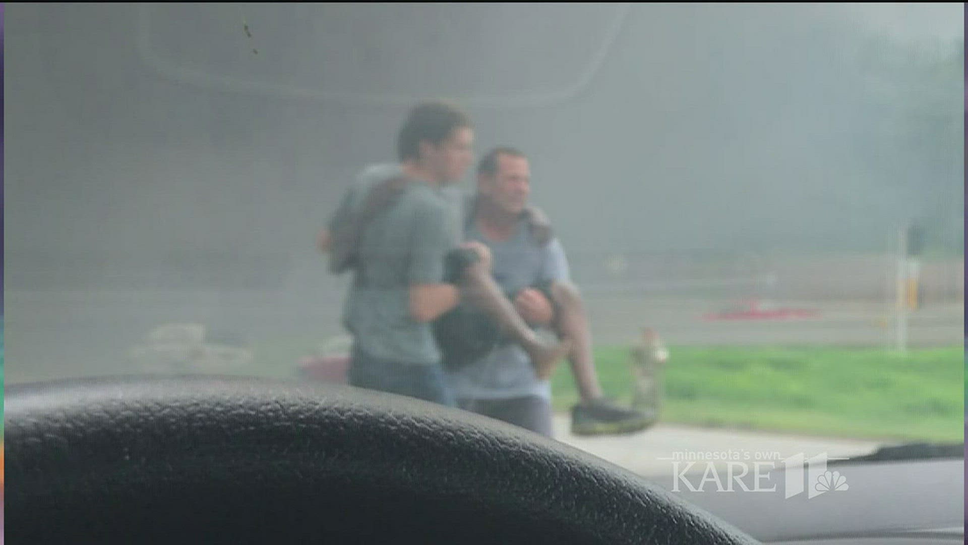 Good Samaritans detail fiery rescue of semi driver on I-494 | kare11.com