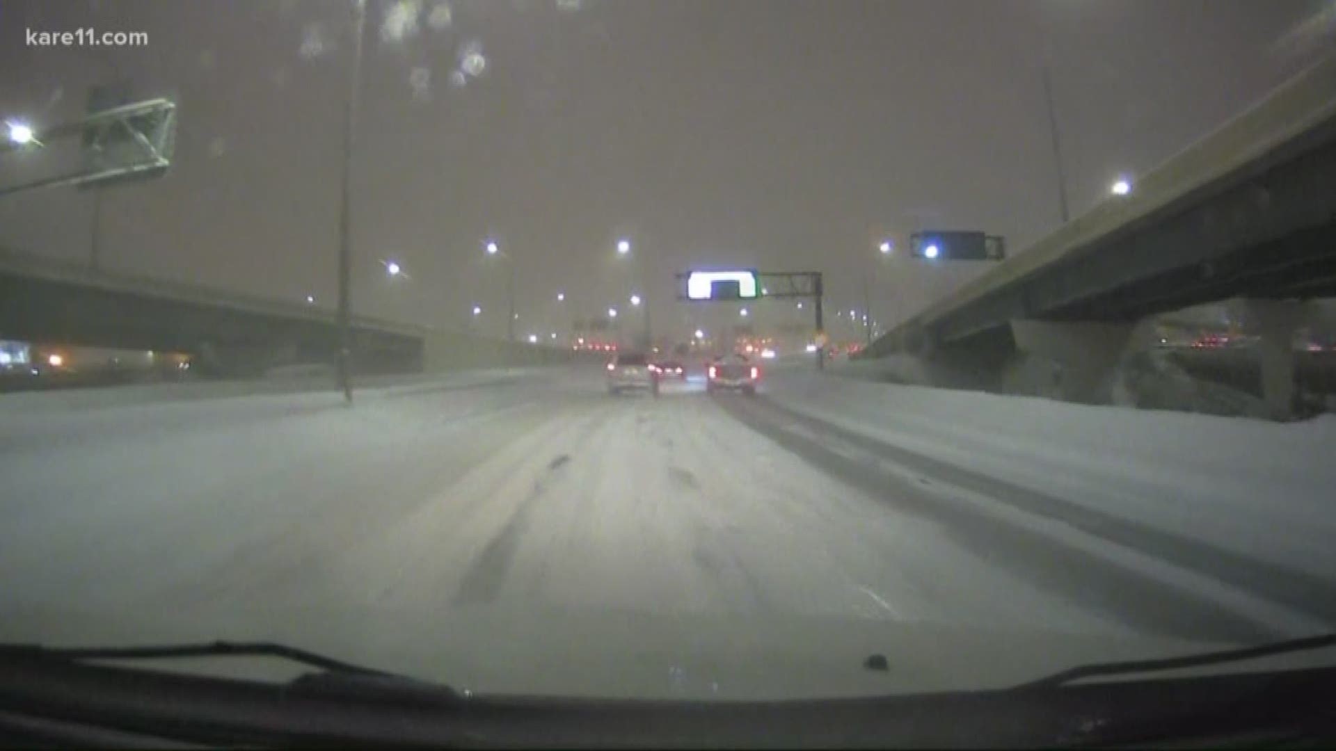 Heavy snow overnight makes for crawling commute | kare11.com