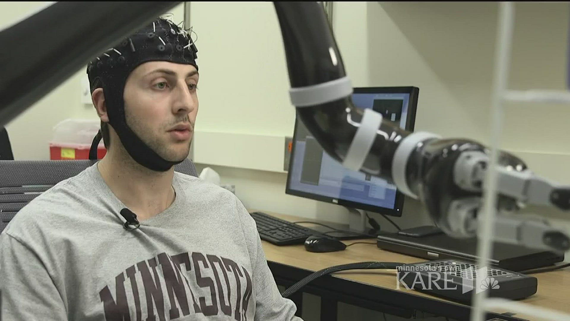 U of M tests mind-controlled robotic arm | kare11.com