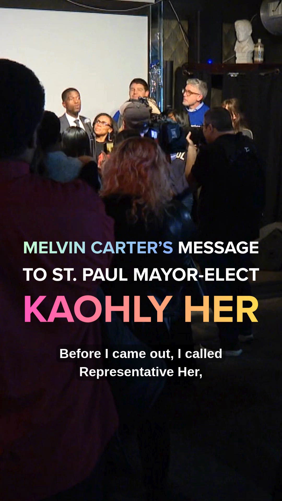 Melvin Carter congratulates new St. Paul Mayor-Elect Kaohly Her ...