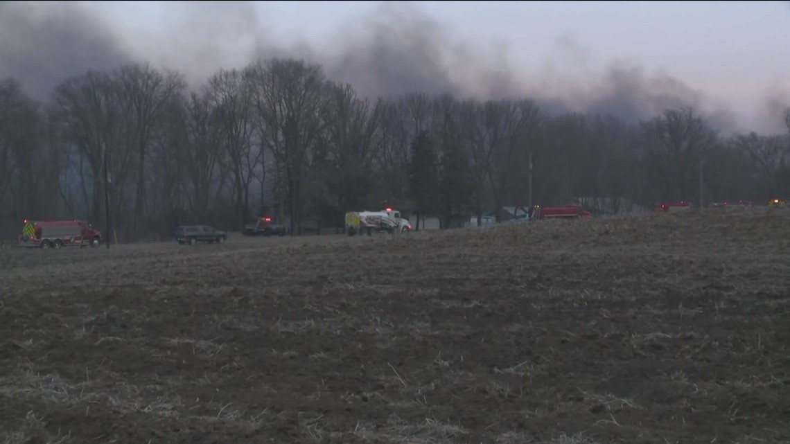 Large wildfire burning in Waseca | kare11.com